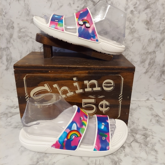 CROCS | Shoes | Preowned 222 Crocs Double Strap Sandals | Poshmark